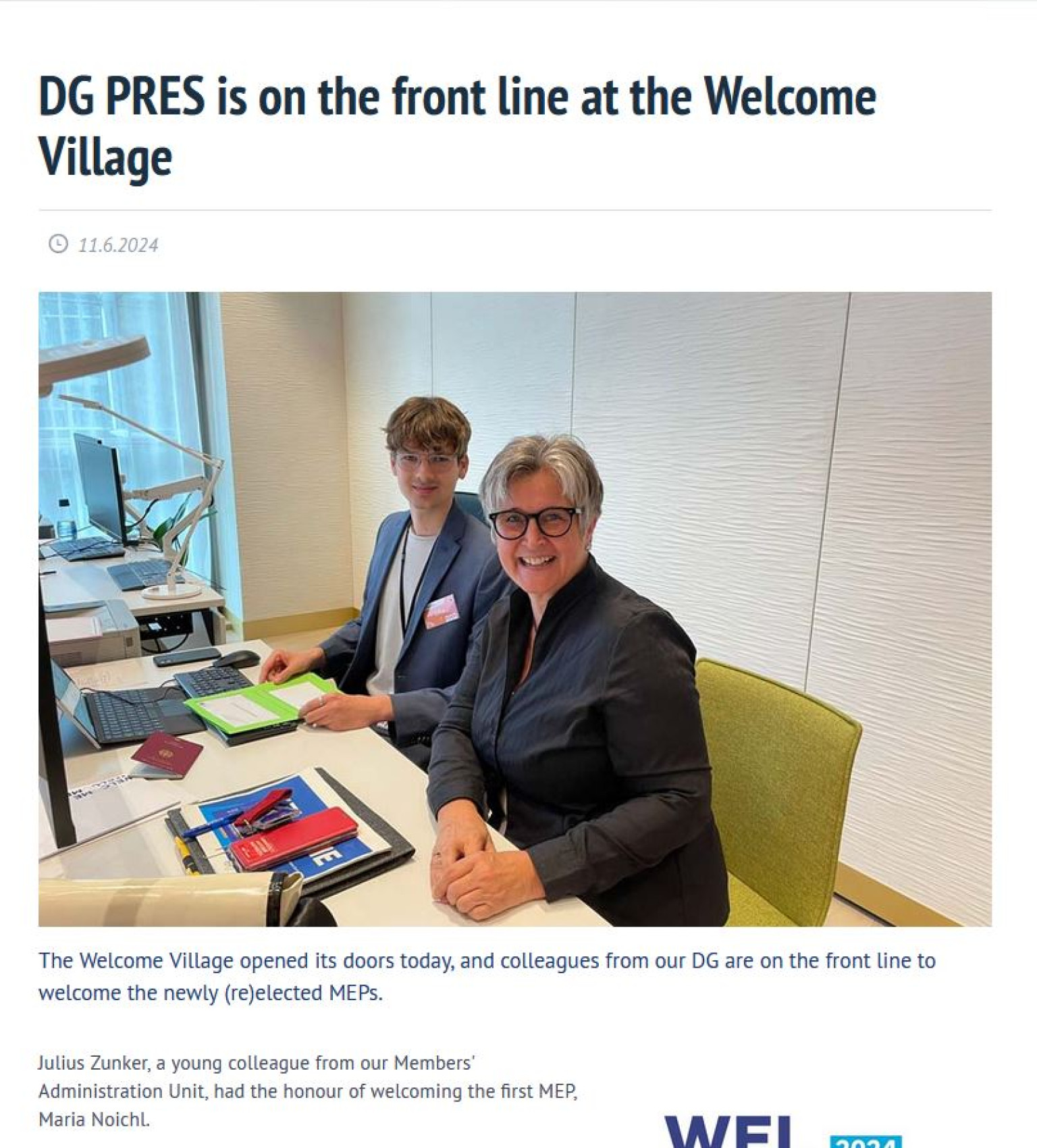 Einschreibung der neuen MdEPs - Maria, the first one - Maria Noichl